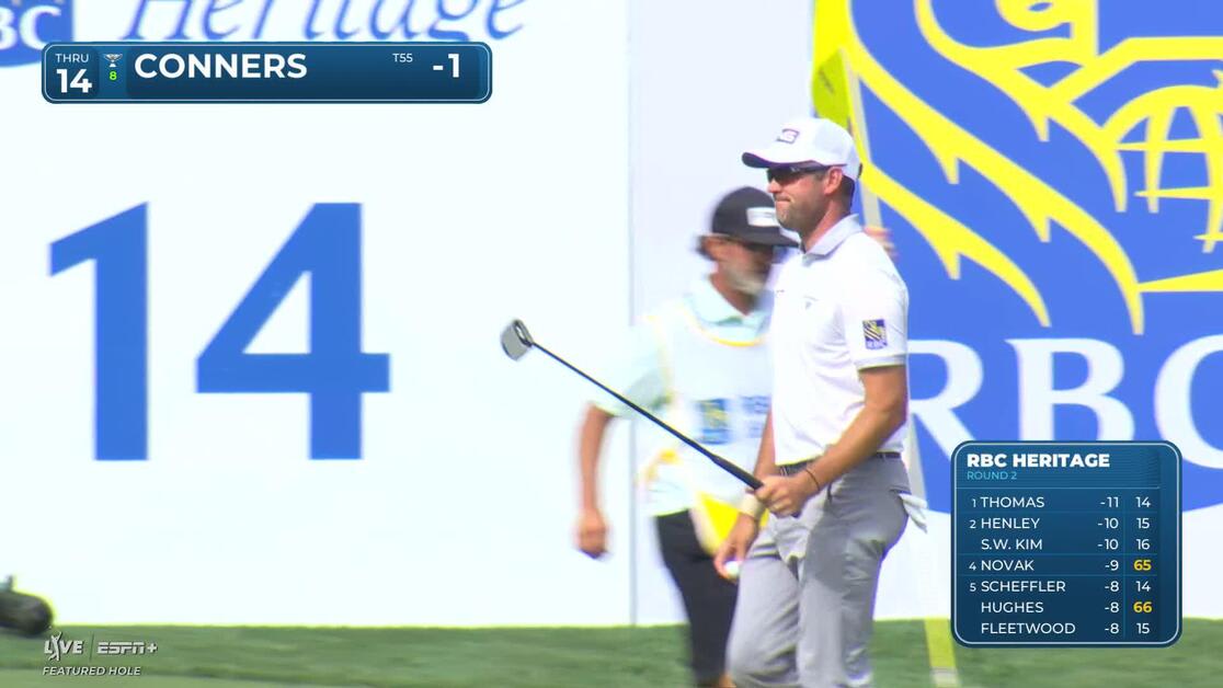 Corey Conners | Round 2 | 14th hole | Shot 3 | 2025 RBC Heritage