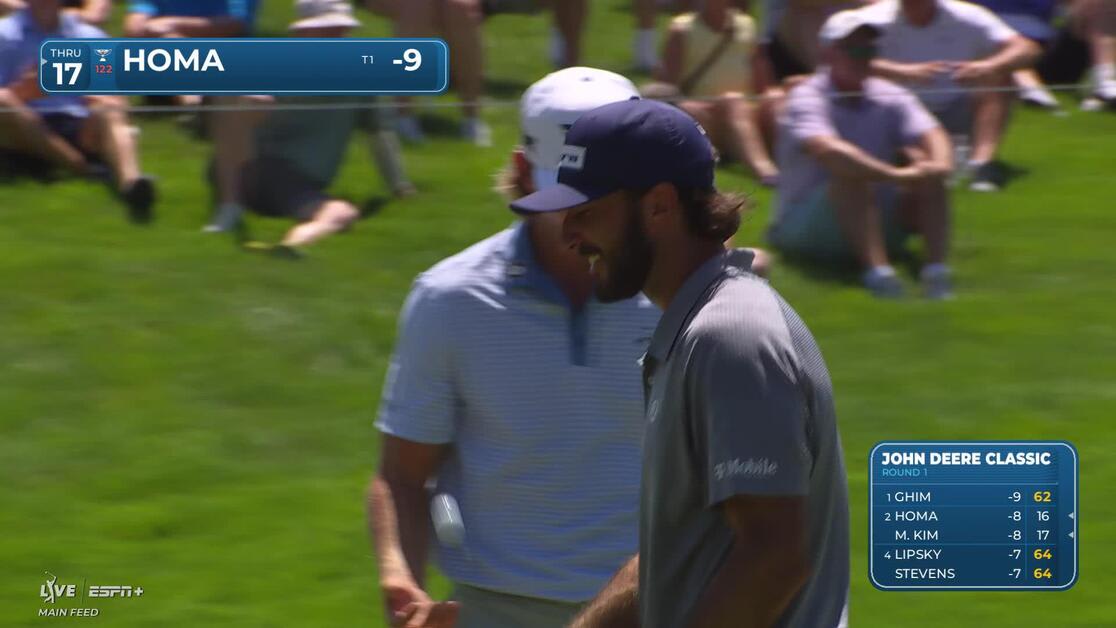 Max Homa | Round 1 | 8th hole | Shot 3 | 2025 John Deere