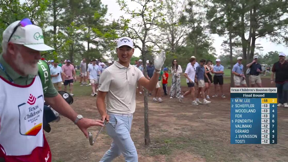 Min Woo Lee | Round 4 | 4th hole | Shot 2 | 2025 Houston Open