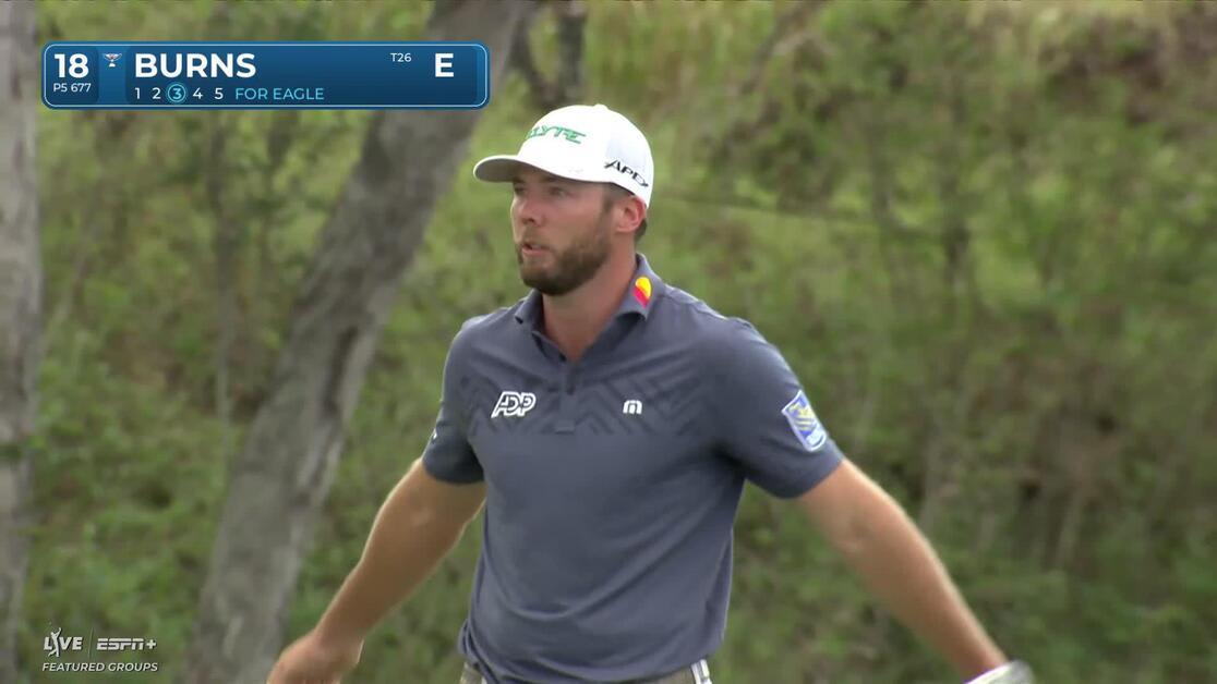Sam Burns | Round 1 | 18th hole | Shot 4 | 2025 Sentry