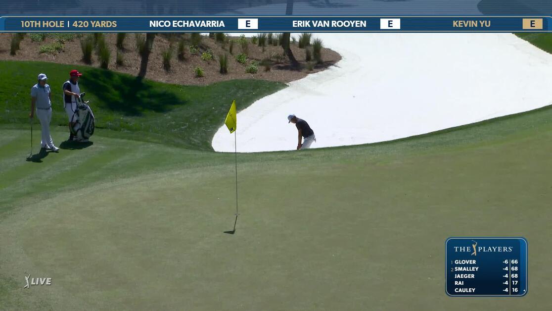 Kevin Yu | Round 1 | 10th hole | Shot 3 | 2025 THE PLAYERS