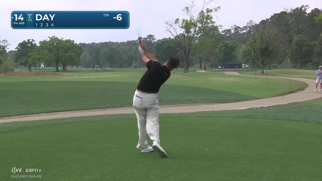 Jason Day | Round 4 | 14th hole | Shot 1 | 2025 Houston Open