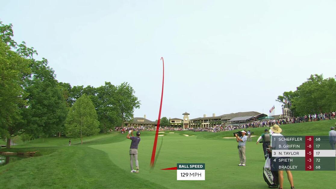 Nick Taylor | Round 3 | 18th hole | Shot 2 | 2025 the Memorial
