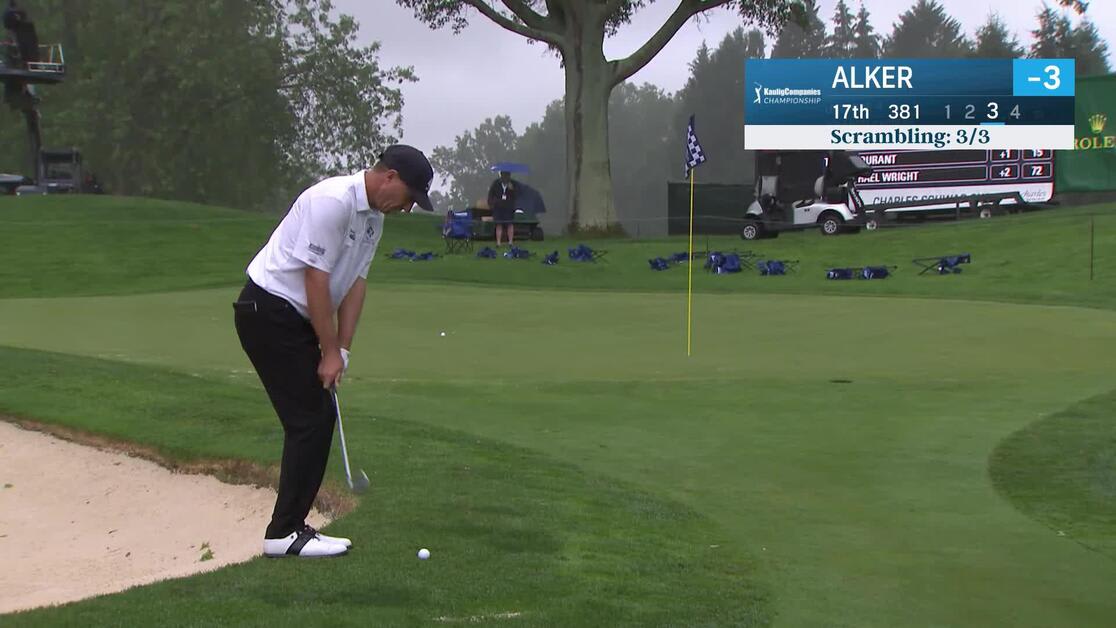 Steven Alker | Round 1 | 17th hole | Shot 3 | 2025 Kaulig Co. Championship