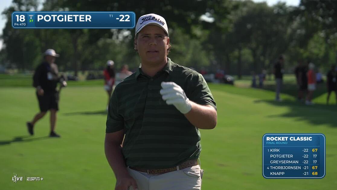 Aldrich Potgieter | Round 4 | 18th hole | Shot 2 | 2025 Rocket Classic