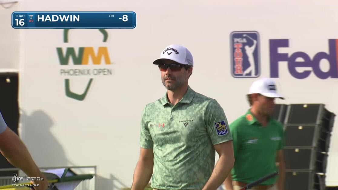 Adam Hadwin | Round 3 | 16th hole | Shot 2 | 2025 WM Phoenix Open