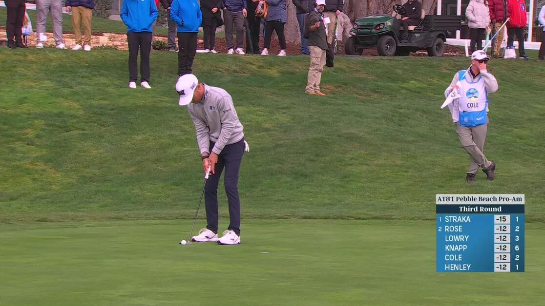 Eric Cole | Round 3 | 3rd hole | Shot 4 | 2025 AT&T Pebble Beach