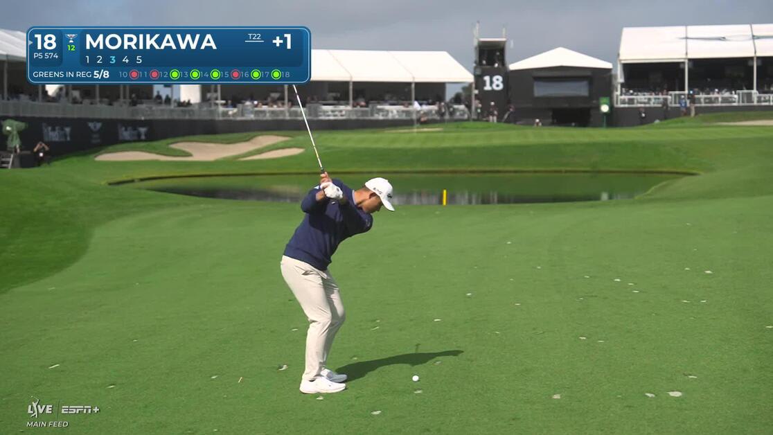 Collin Morikawa | Round 2 | 18th hole | Shot 3 | 2025 Genesis