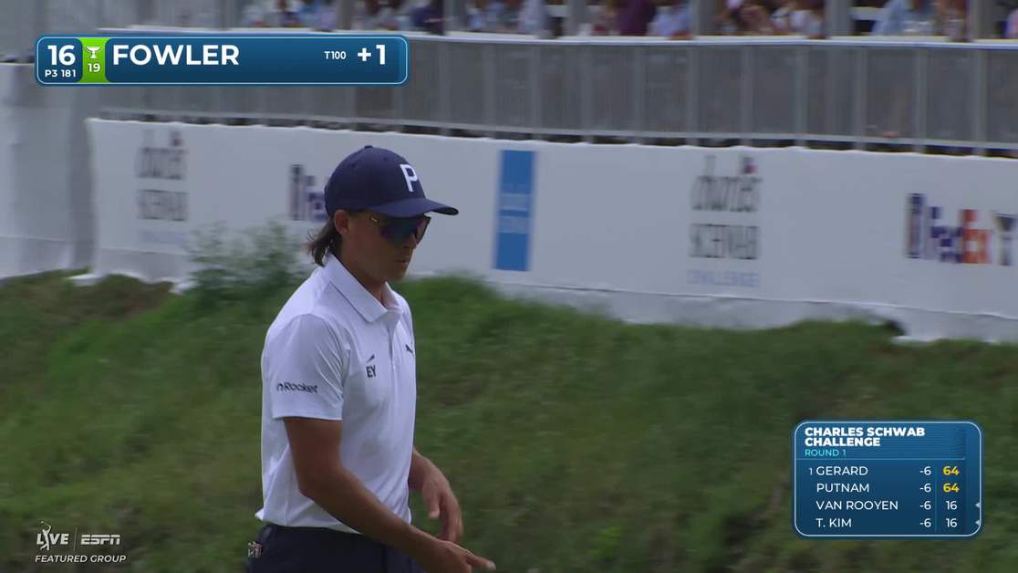 Rickie Fowler | Round 1 | 16th hole | Shot 3 | 2026 Charles Schwab