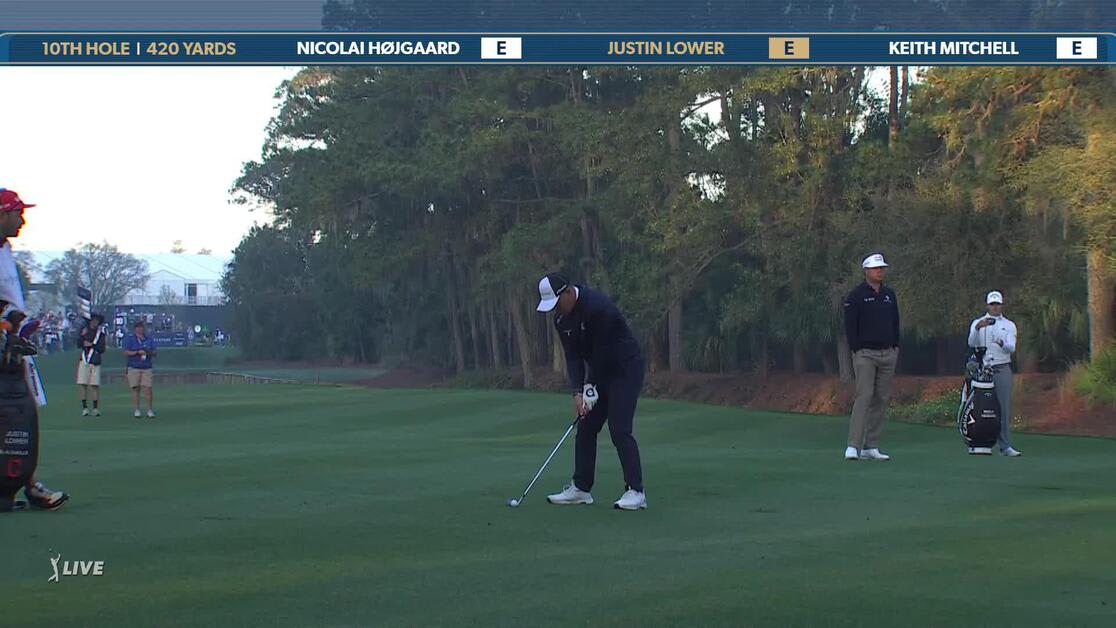 Justin Lower | Round 1 | 10th hole | Shot 2 | 2025 THE PLAYERS