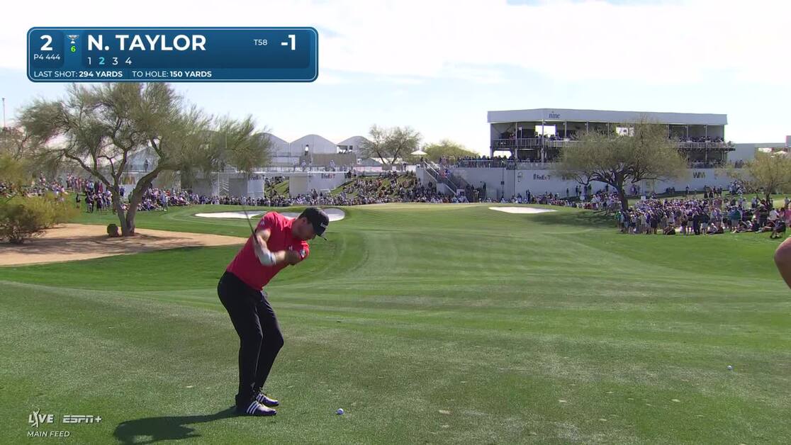 Nick Taylor | Round 2 | 4th hole | Shot 2 | 2025 WM Phoenix Open
