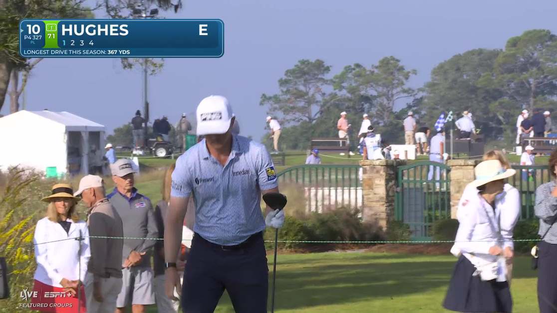 Mackenzie Hughes | Round 1 | 10th hole | Shot 1 | 2025 The RSM Classic