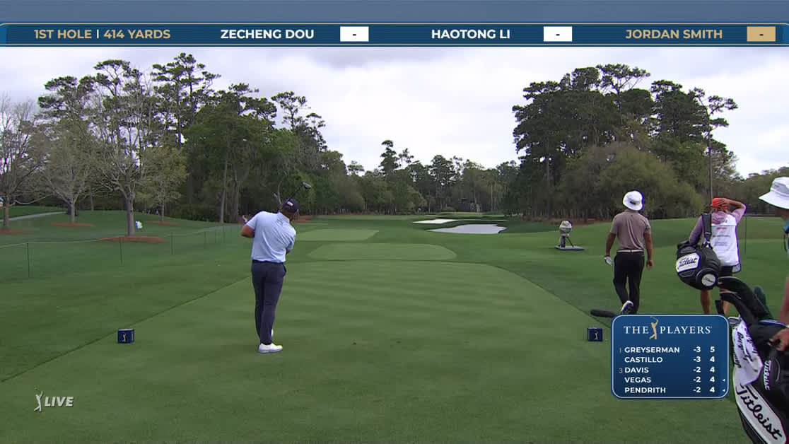 Jordan Smith | Round 1 | 1st hole | Shot 1 | 2026 THE PLAYERS