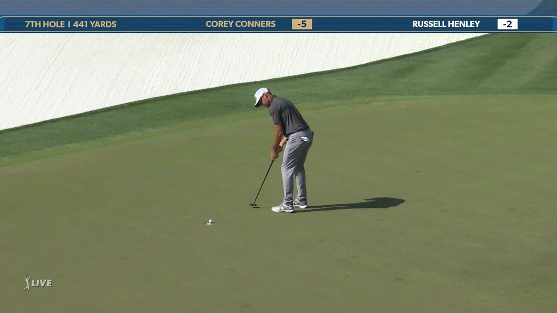 Corey Conners | Round 3 | 7th hole | Shot 4 | 2025 THE PLAYERS