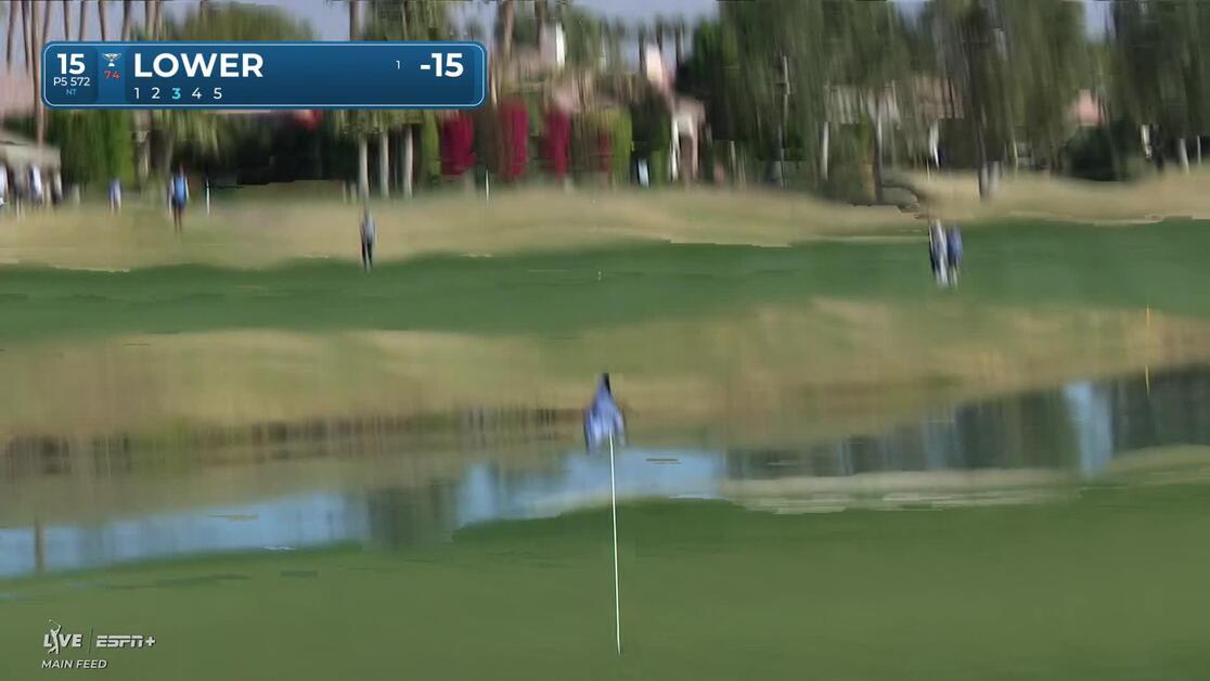 Justin Lower | Round 2 | 15th hole | Shot 3 | 2025 The American Express