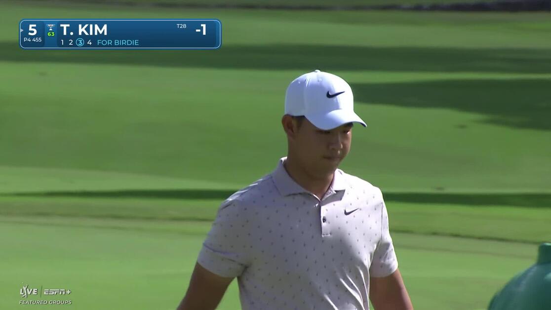 Tom Kim | Round 1 | 5th hole | Shot 3 | 2025 Sony Open
