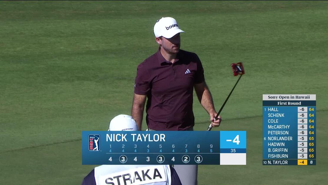 Nick Taylor | Round 1 | 8th hole | Shot 3 | 2025 Sony Open