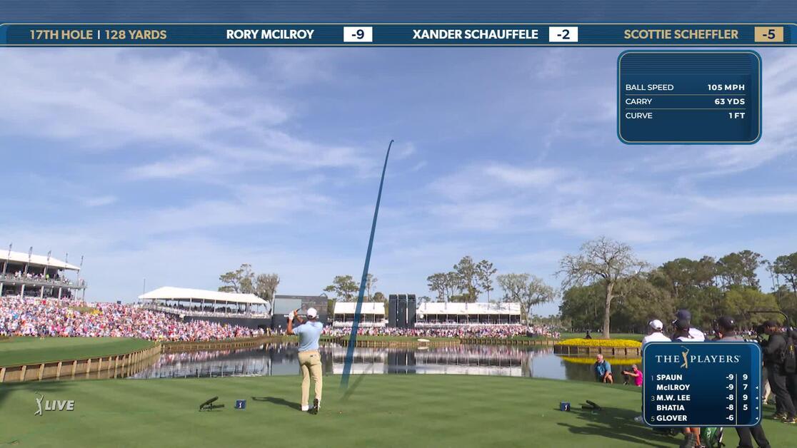 Scottie Scheffler | Round 2 | 17th hole | Shot 1 | 2025 THE PLAYERS