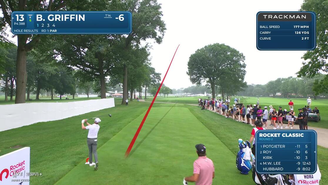 Ben Griffin | Round 2 | 13th hole | Shot 1 | 2025 Rocket Classic