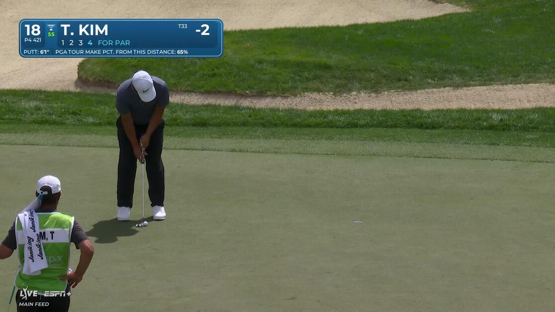 Tom Kim | Round 4 | 18th hole | Shot 5 | 2025 Valspar