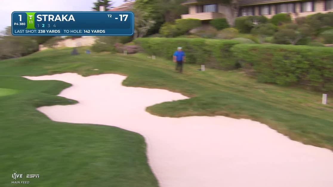 Sepp Straka | Round 4 | 1st hole | Shot 2 | 2026 AT&T Pebble Beach
