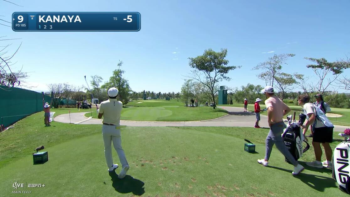 Takumi Kanaya | Round 1 | 9th hole | Shot 1 | 2025 Mexico Open