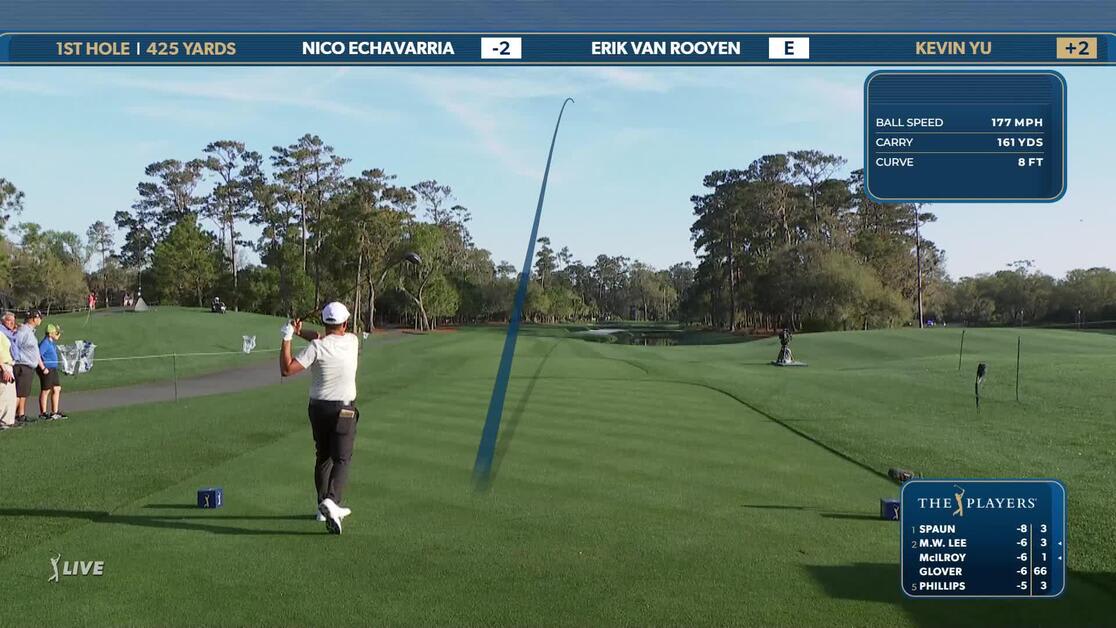 Kevin Yu | Round 2 | 1st hole | Shot 1 | 2025 THE PLAYERS