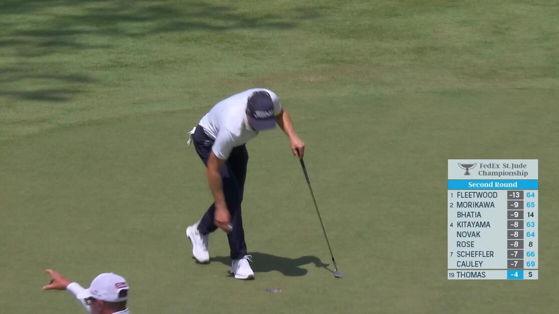 Justin Thomas | Round 2 | 5th hole | Shot 3 | 2025 FedEx St. Jude