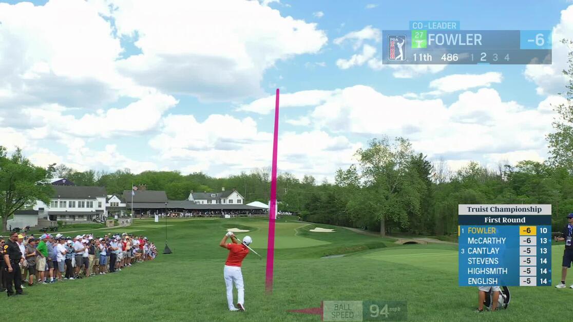 Rickie Fowler | Round 1 | 11th hole | Shot 2 | 2025 Truist Championship