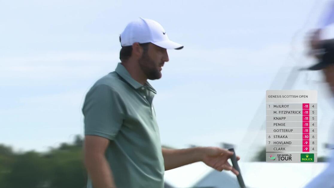 Scottie Scheffler | Round 4 | 8th hole | Shot 4 | 2025 Genesis Scottish ...