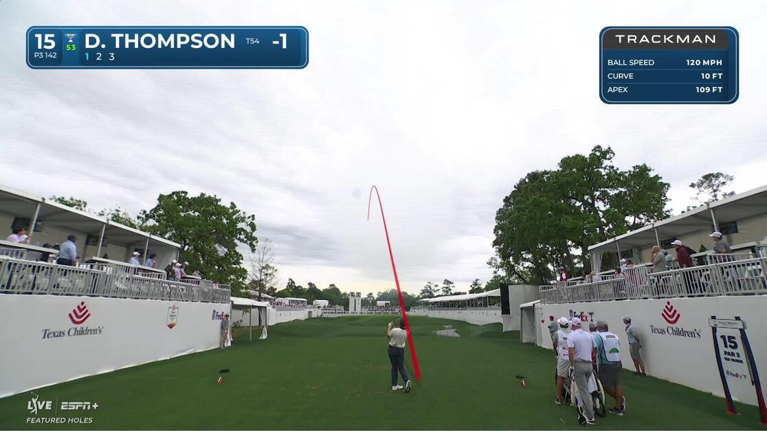 Davis Thompson | Round 2 | 15th hole | Shot 1 | 2025 Houston Open
