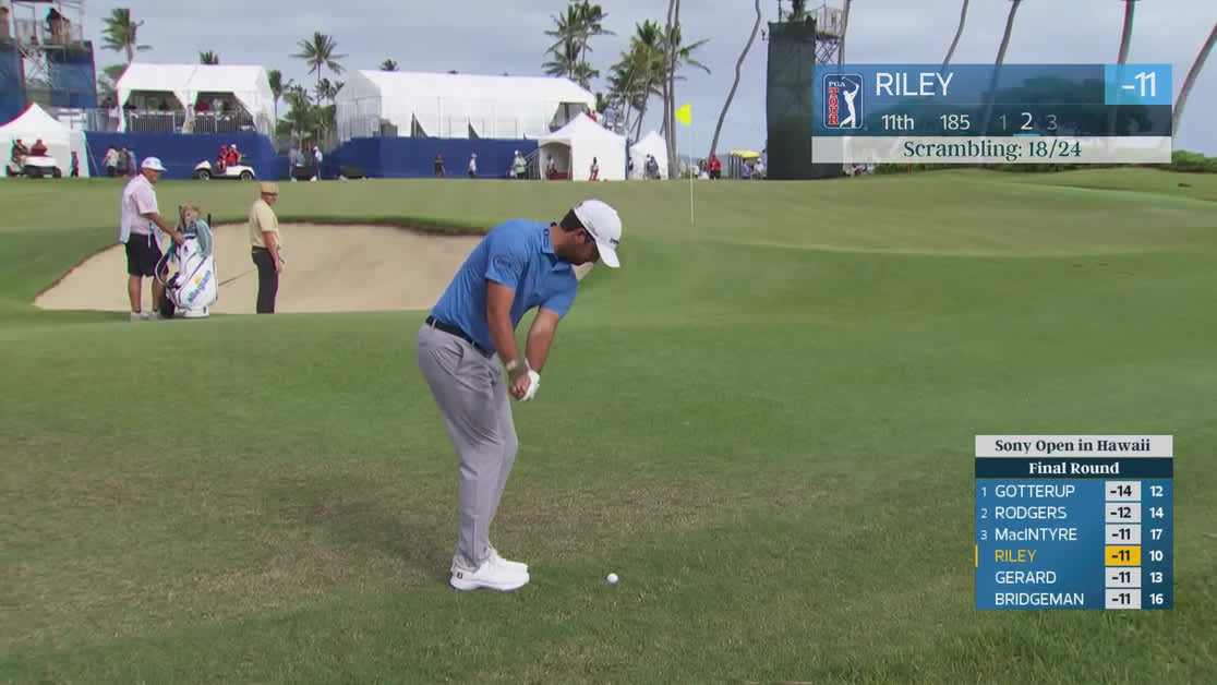 Davis Riley | Round 4 | 11th hole | Shot 2 | 2026 Sony Open