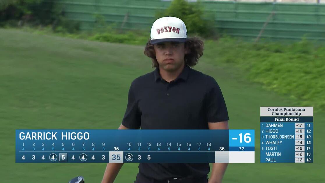 Garrick Higgo | Round 4 | 12th hole | Shot 5 | 2025 Corales Puntacana