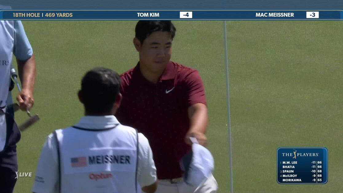 Tom Kim | Round 3 | 18th hole | Shot 3 | 2025 THE PLAYERS