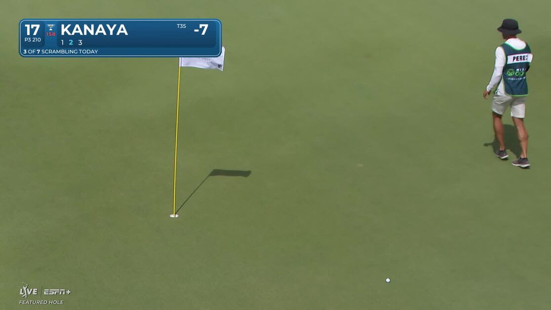 Takumi Kanaya | Round 3 | 17th hole | Shot 2 | 2025 Mexico Open