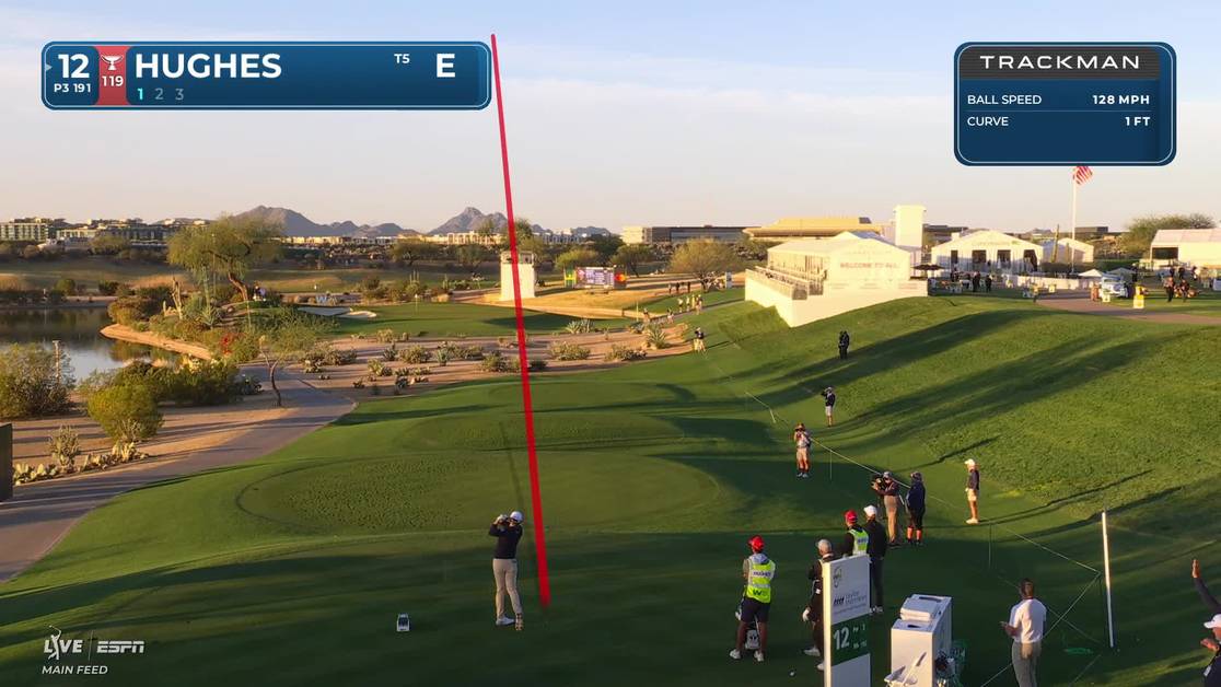 Mackenzie Hughes | Round 1 | 12th hole | Shot 1 | 2026 WM Phoenix Open