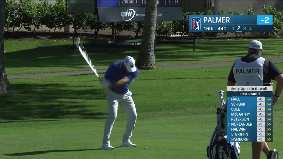 Ryan Palmer | Round 1 | 16th hole | Shot 2 | 2025 Sony Open