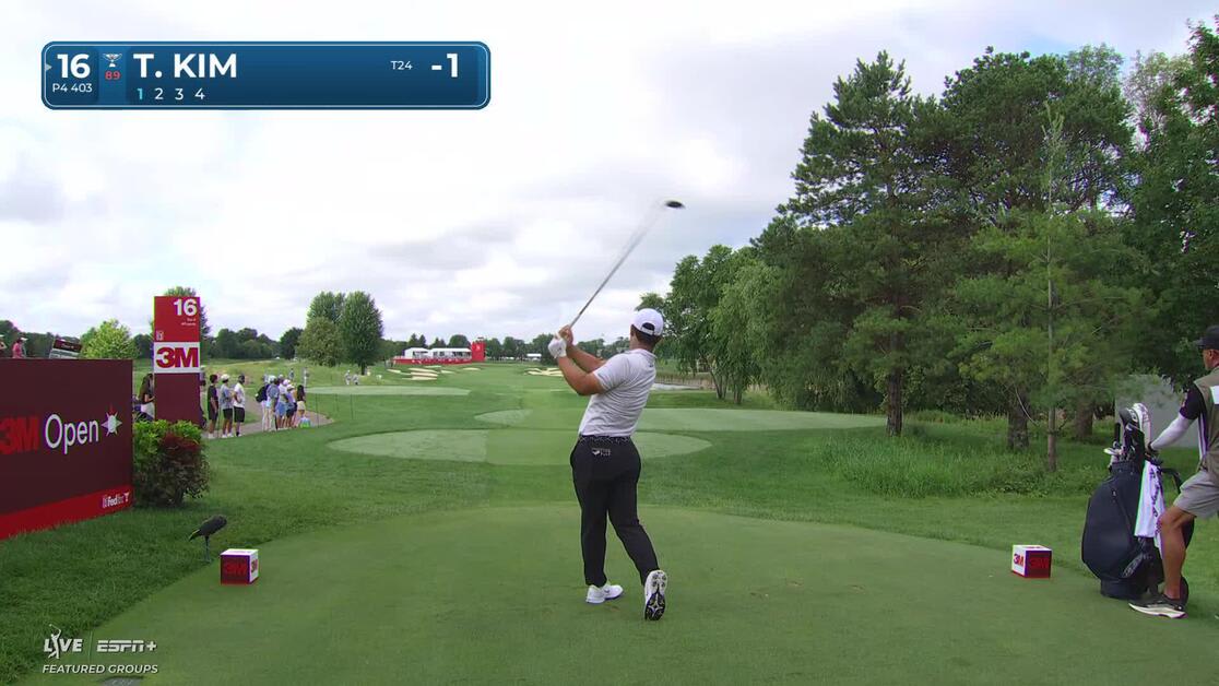 Tom Kim | Round 1 | 16th hole | Shot 1 | 2025 3M Open