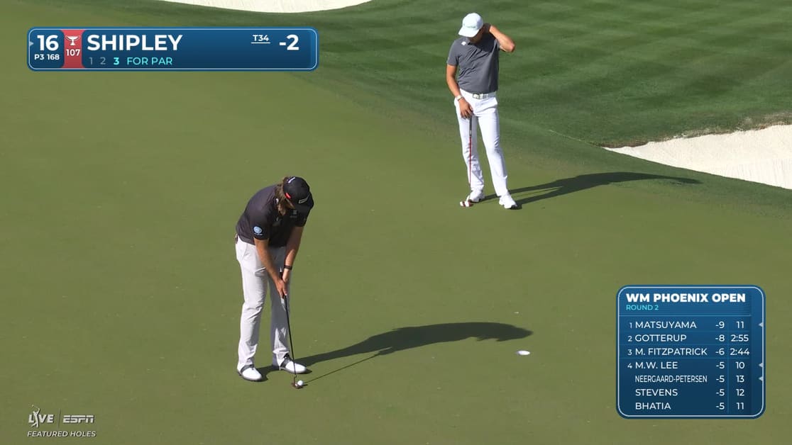 Neal Shipley | Round 2 | 16th hole | Shot 3 | 2026 WM Phoenix Open