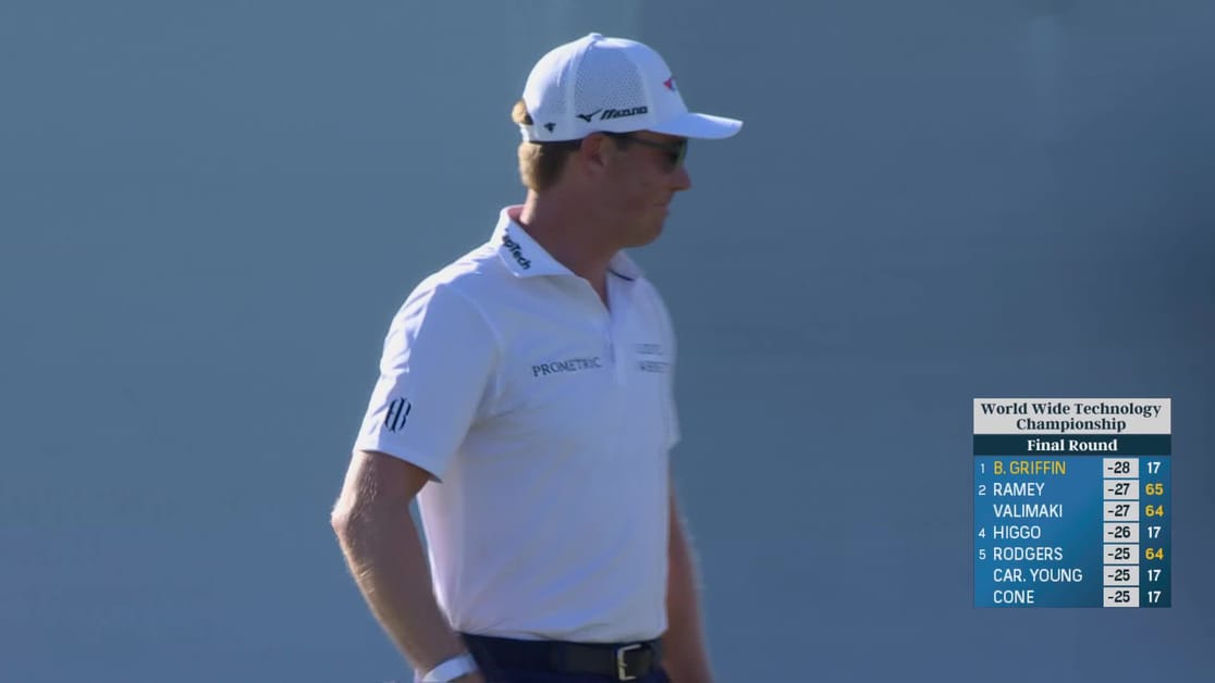 Ben Griffin | Round 4 | 18th hole | Shot 4 | 2025 World Wide Technology