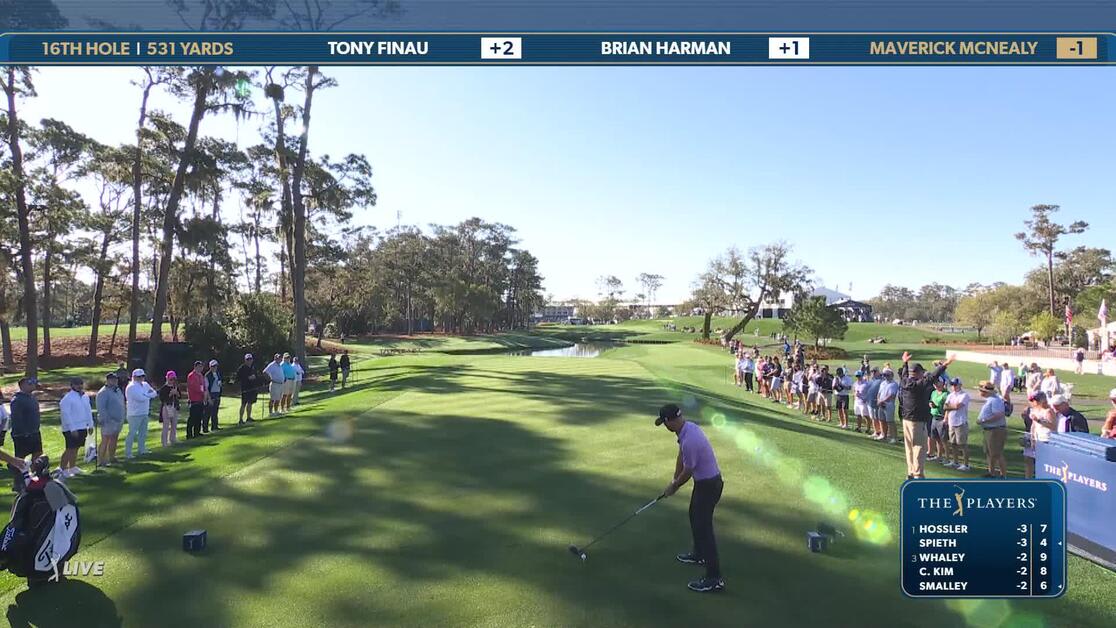 Brian Harman | Round 1 | 16th hole | Shot 1 | 2025 THE PLAYERS
