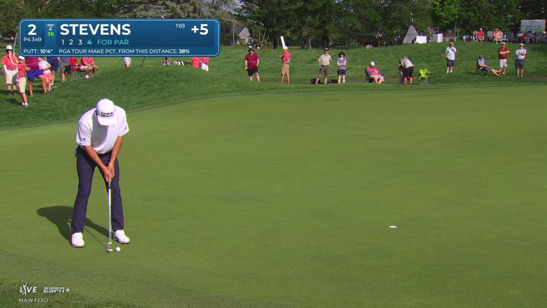 Sam Stevens | Round 2 | 2nd hole | Shot 4 | 2025 Travelers