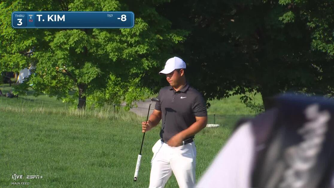 Tom Kim | Round 4 | 3rd hole | Shot 4 | 2025 3M Open