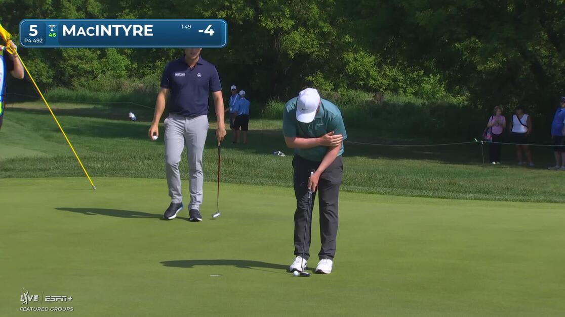 Robert MacIntyre | Round 3 | 5th hole | Shot 5 | 2025 RBC Canadian