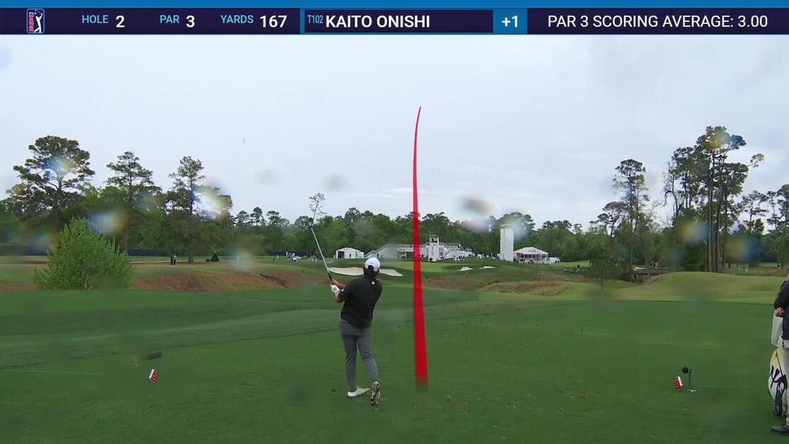 Kaito Onishi | Round 1 | 2nd hole | Shot 1 | 2025 Houston Open