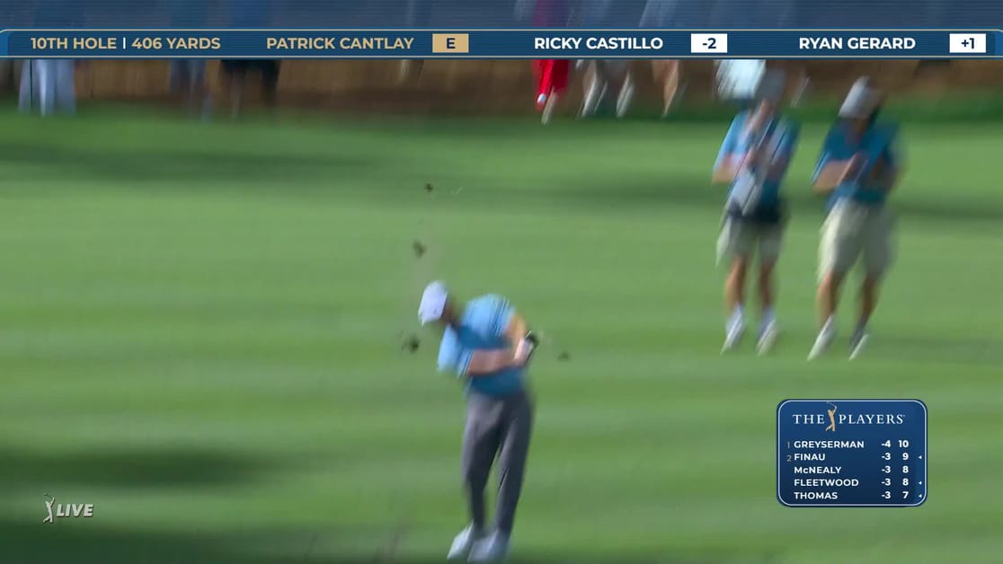 Patrick Cantlay | Round 1 | 10th hole | Shot 2 | 2026 THE PLAYERS
