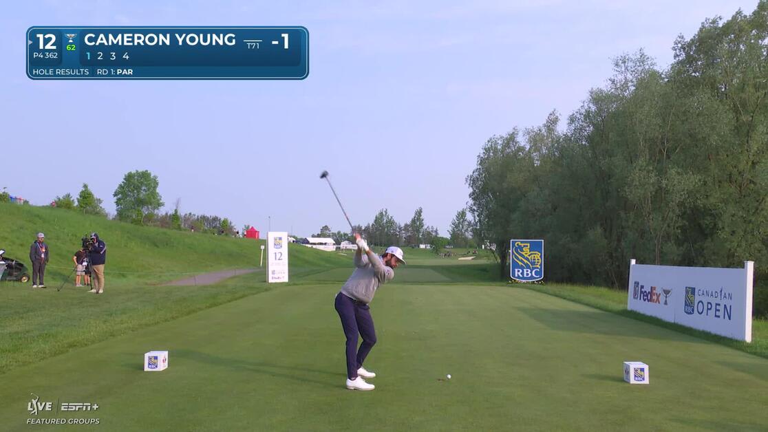 Cameron Young | Round 2 | 12th hole | Shot 1 | 2025 RBC Canadian