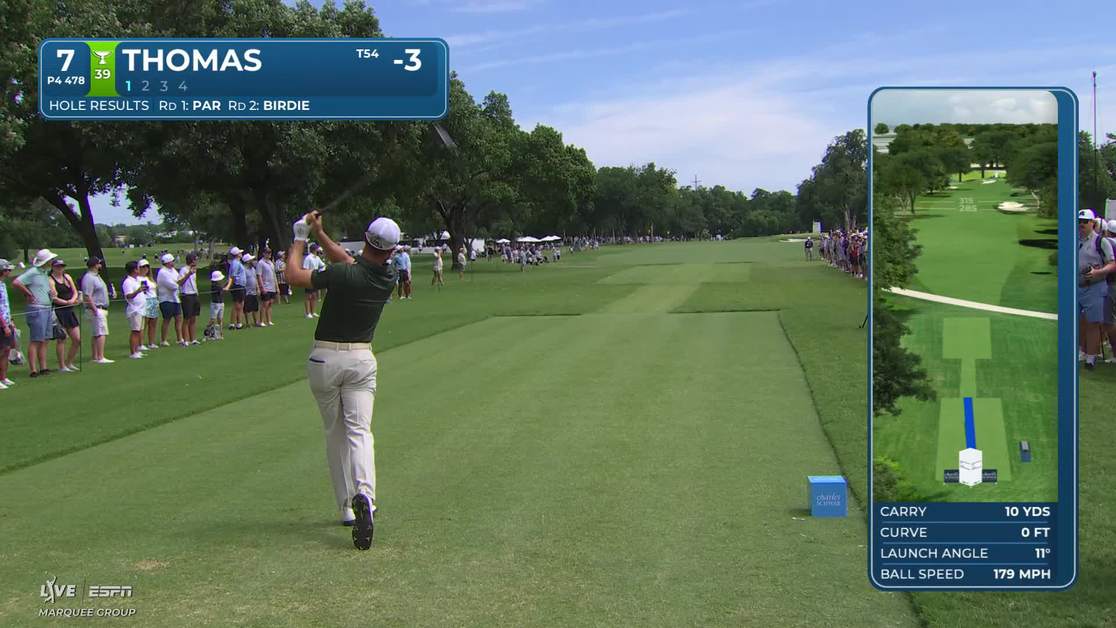 Justin Thomas | Round 3 | 7th hole | Shot 1 | 2026 Charles Schwab