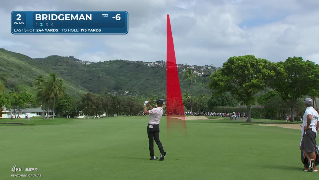 Jacob Bridgeman | Round 4 | 2nd hole | Shot 2 | 2026 Sony Open