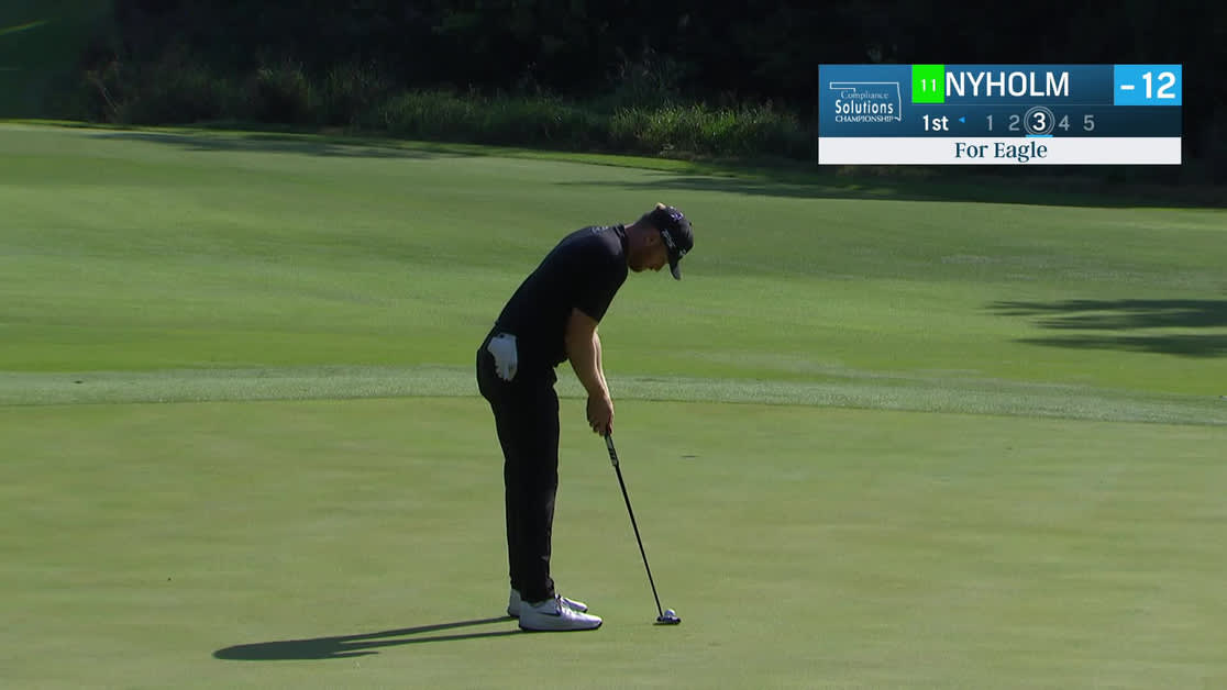 Pontus Nyholm | Round 2 | 1st hole | Shot 4 | 2025 Compliance Solutions